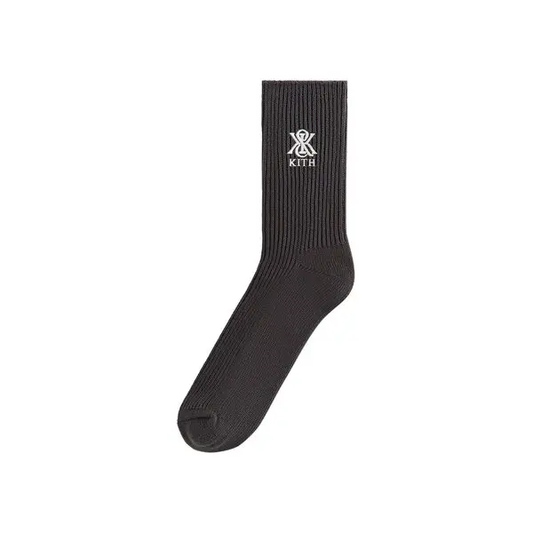 Kith Crest Relaxed Socks 'apocalypse - Black
