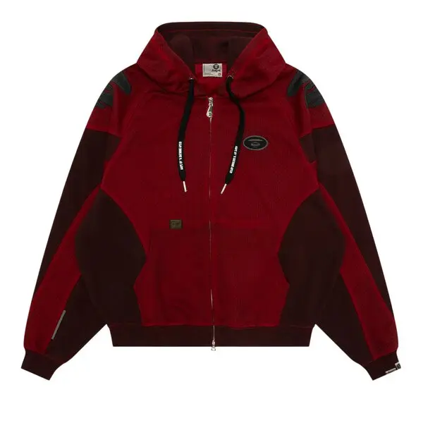 AAPE Moonface Zip-up Hoodie /light - Red