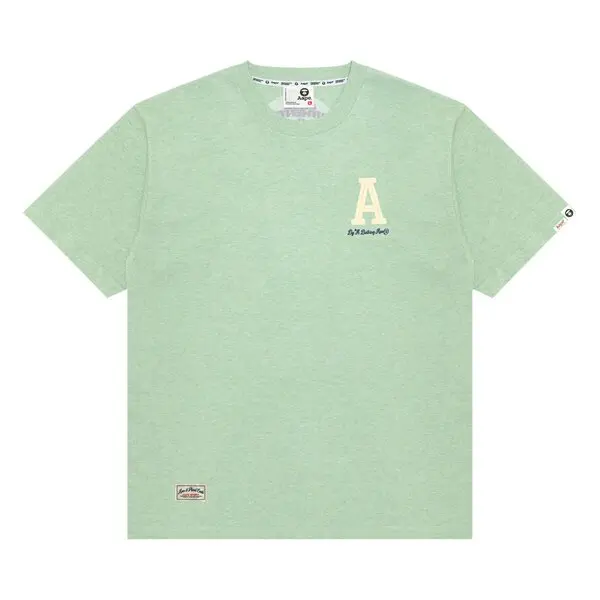 AAPE Sports Letter Patch Tee /heather