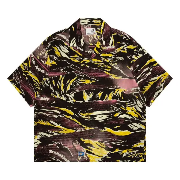 AAPE Printed Short Sleeve Shirt /yellow