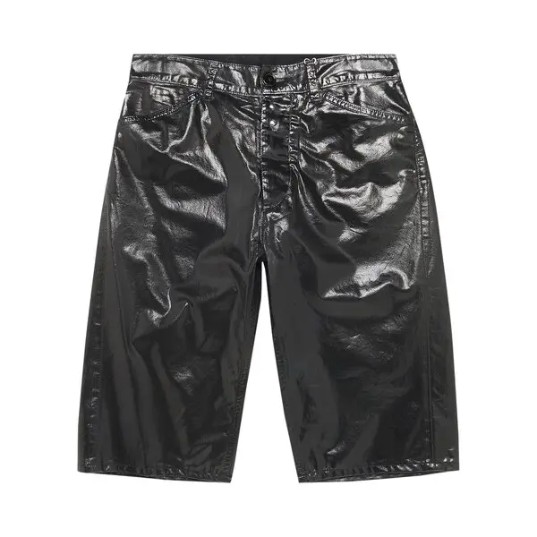 MAISON MARGIELA Waxed Cotton Shorts