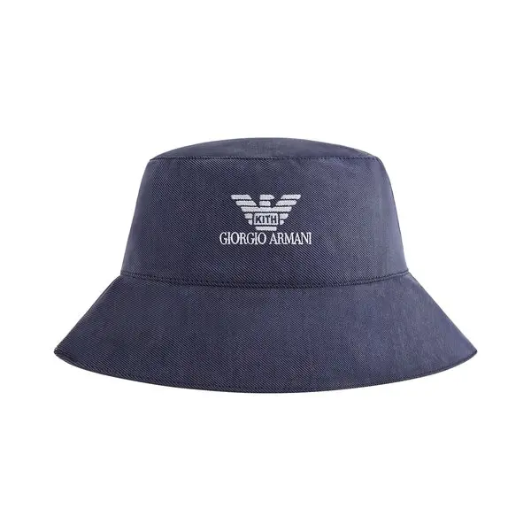 Kith X Giorgio Armani Cupro Jersey Bucket Hat 'nocturnal