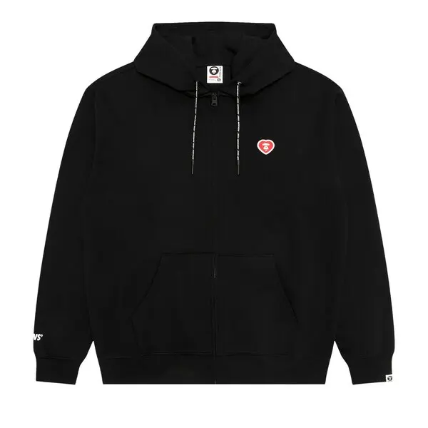 AAPE Now Heart Moonface Zip-up Hoodie