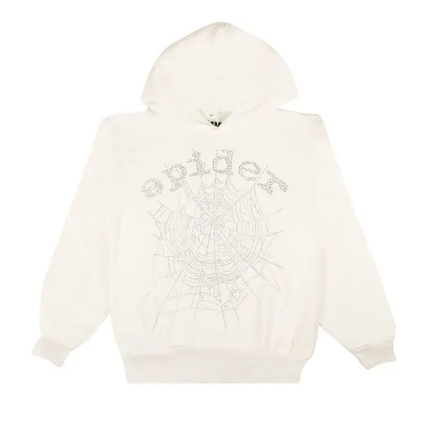 SP5DER Og Rhinestone Hoodie - White