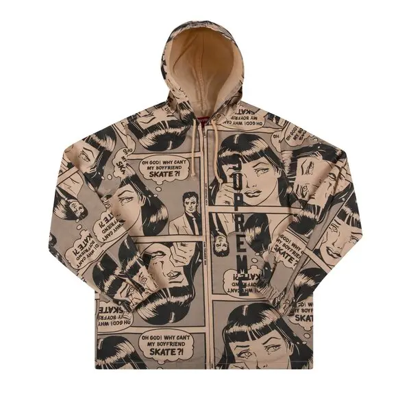 Supreme X Thrasher Boyfriend Hooded Zip Up Jacket - Orange