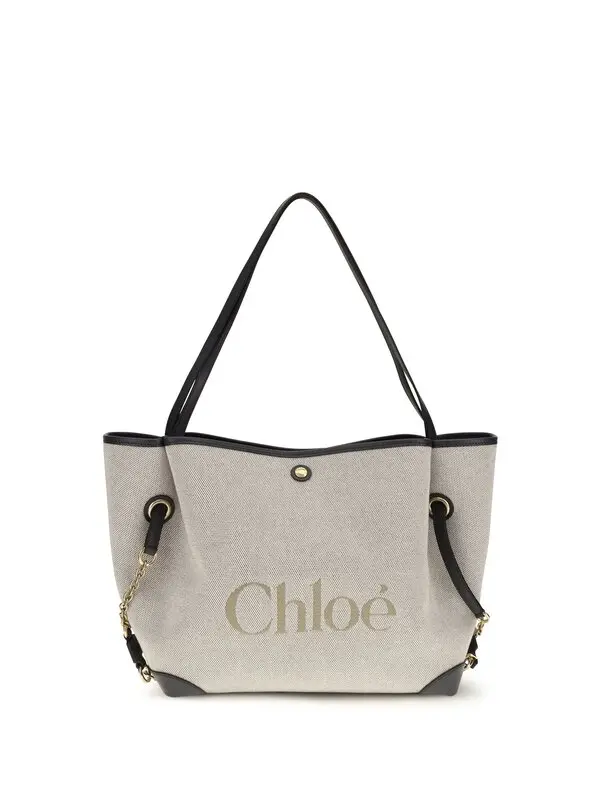Chloé Clover Tote Bag In Canvas