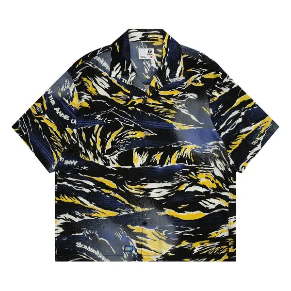 AAPE Printed Short Sleeve Shirt /yellow