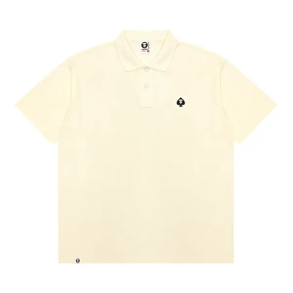 AAPE Now Spades Polo Tee 'ivory