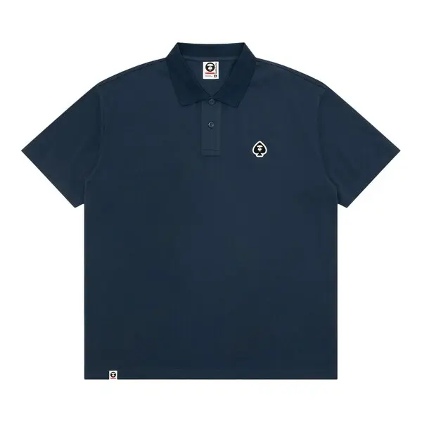 AAPE Now Spades Polo Tee 'navy