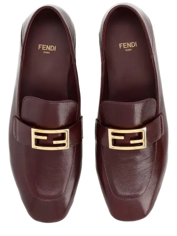 Fendi Leather Mocassino Baguette - Multicolor
