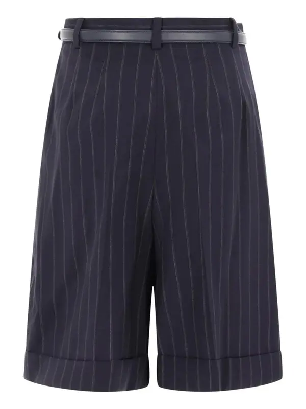 Max Mara Wool Bermuda Shorts - Blue