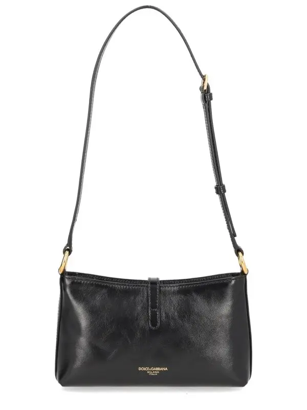 Dolce & Gabbana Leather Shoulder Bag - Black