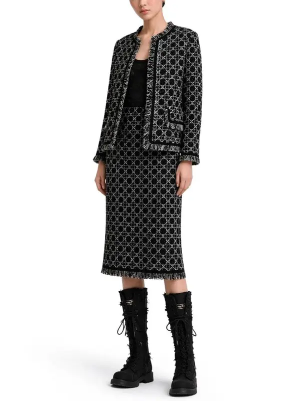 Dior Midi Skirt - Black