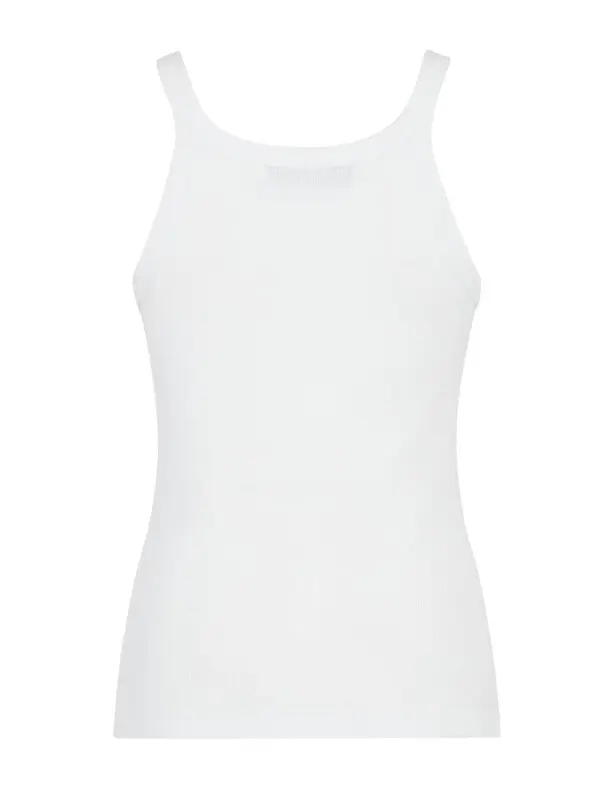 Fendi Top With Embroidered Logo - White