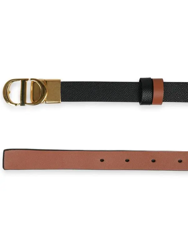 Dior 30 Montaigne Reversible Belt - Black