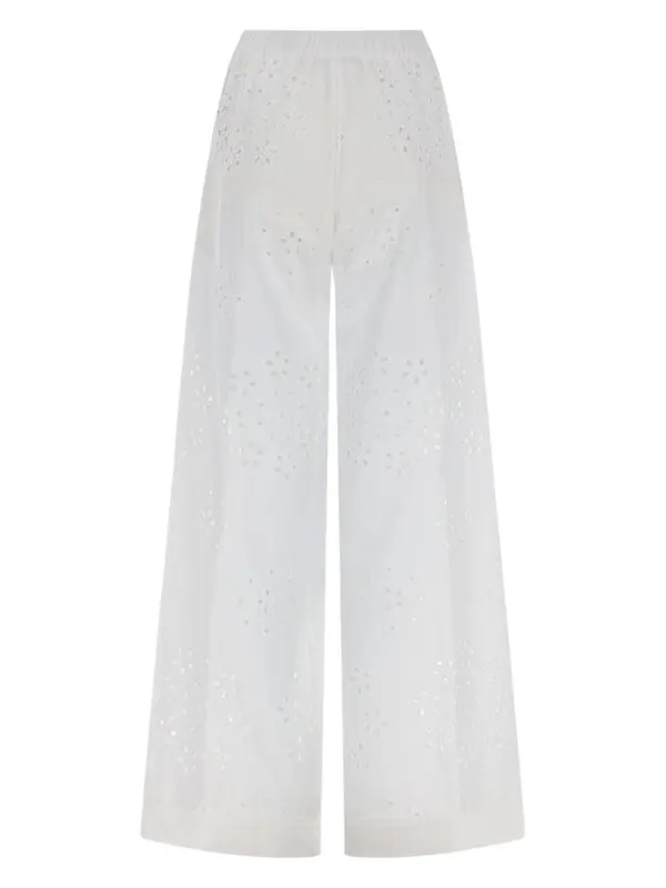 Herno Embroidered Wide Leg Trousers