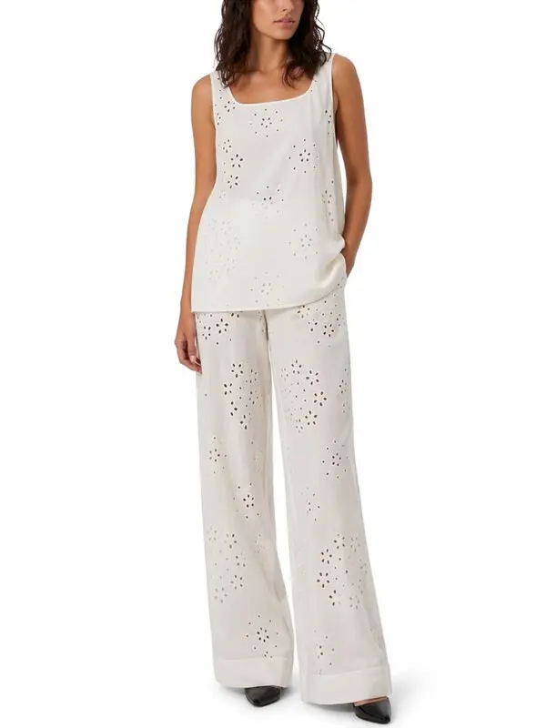 Herno Embroidered Wide Leg Trousers