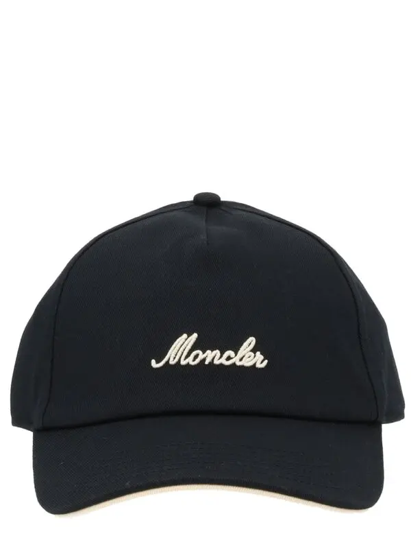 Moncler Baseball Hat With Logo - Black