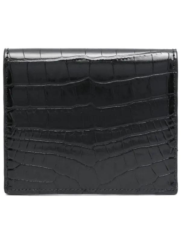 TOTEME Poporta Cards With T Lock - Black