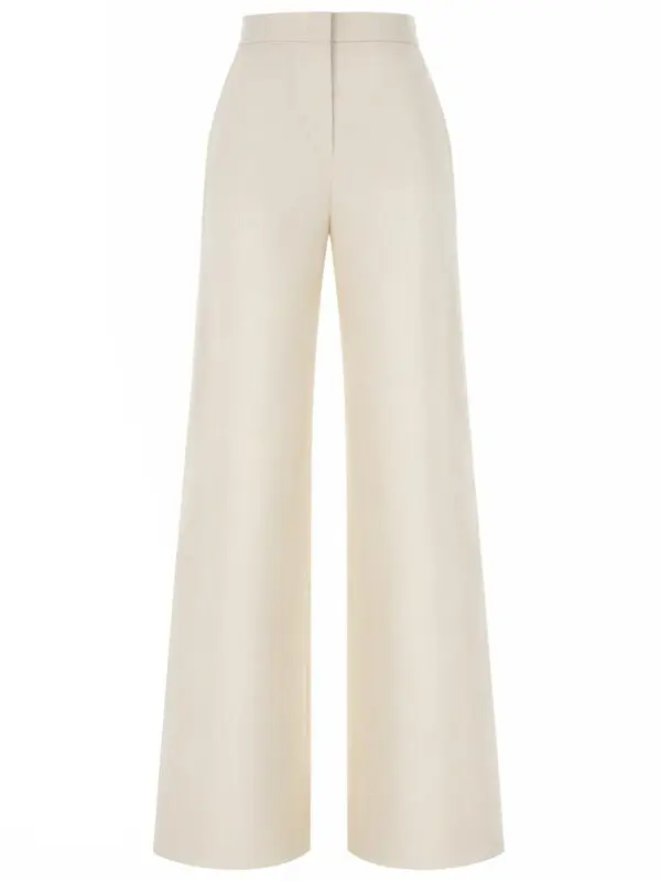 Max Mara Wide Leg Pants - Cream