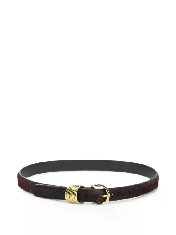Anderson's Calf-hair Buckle Belt - Red