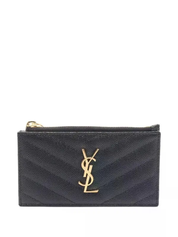 Saint Laurent 2020s Fragment Zip Card Case