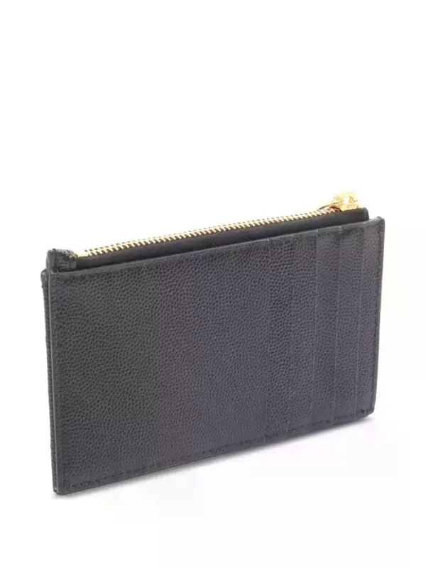 Saint Laurent 2020s Fragment Zip Card Case - Black
