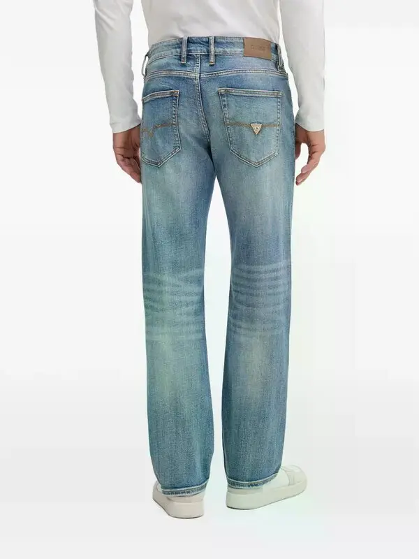 Guess Faded Logo-patch Jeans