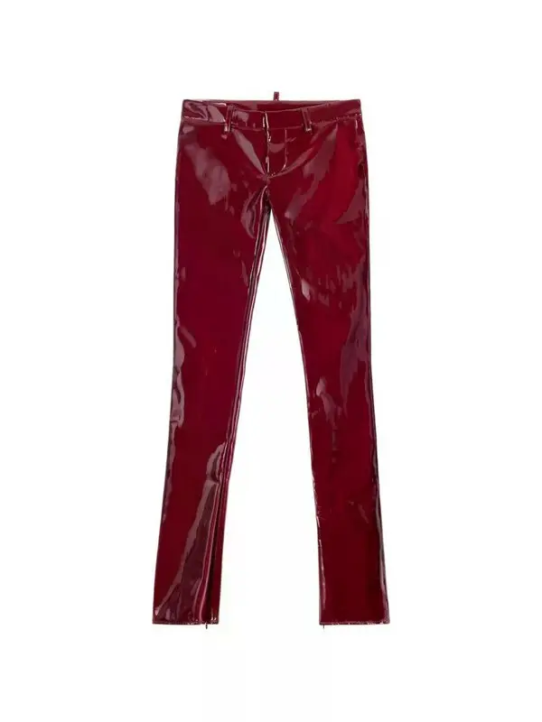 Dsquared2 Glossy-finish Trousers - Red