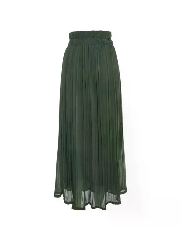 P.a.r.o.s.h Plissé-crepe Midi Skirt