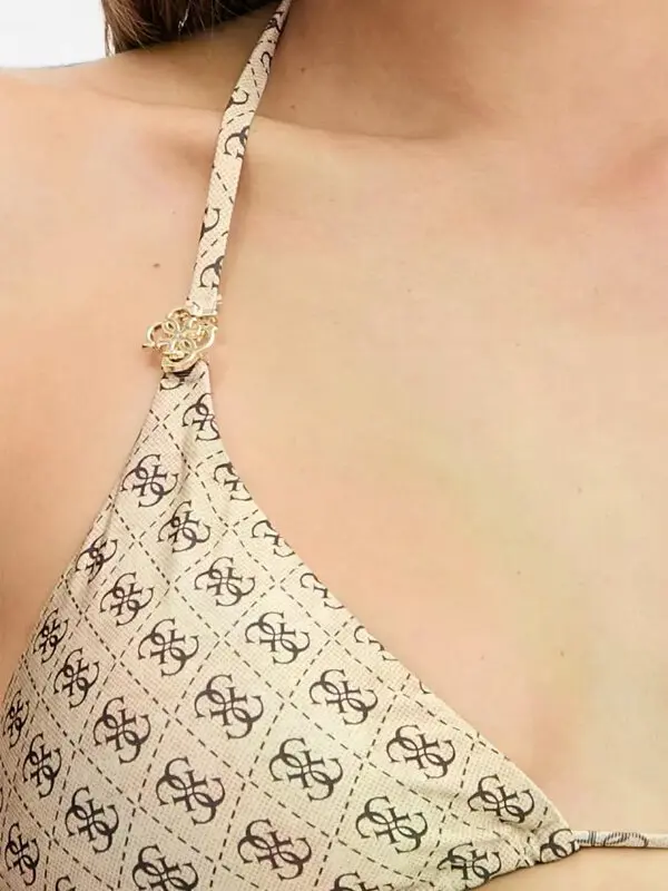 Guess 4g Triangle Bikini Top