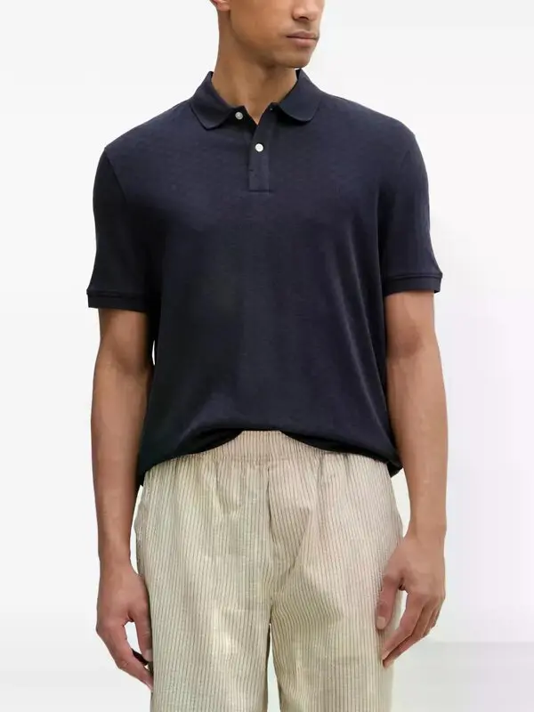 Guess Geometric-pattern Short-sleeve Polo Shirt