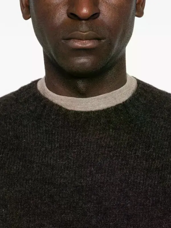 FILIPPO DE LAURENTIIS Crew-neck Ribbed-trim Sweater