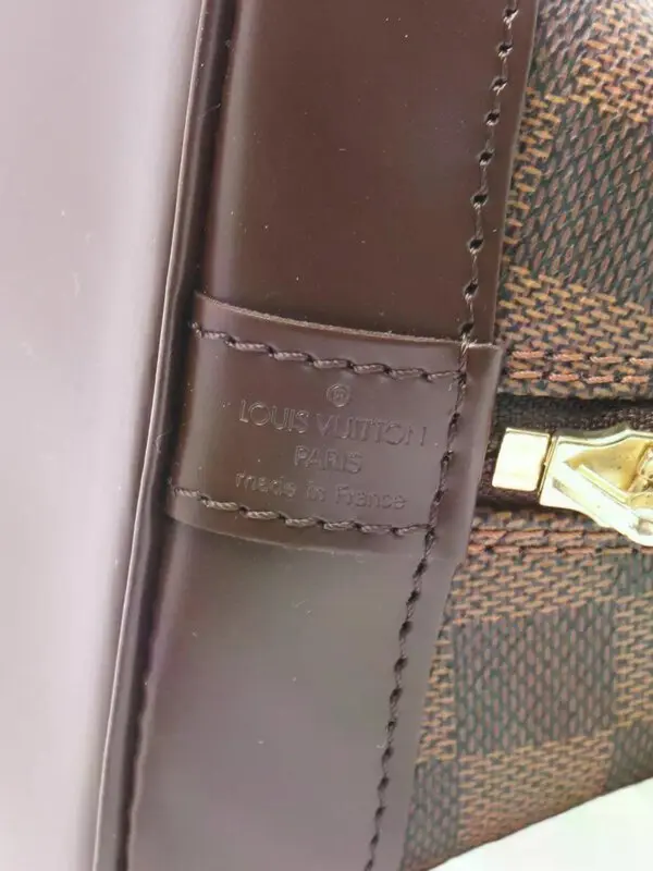 LOUIS VUITTON Alma Damier Ebene Tote Bag