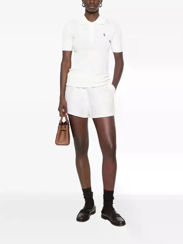 Sporty & Rich Ribbed-knit Polo Shirt