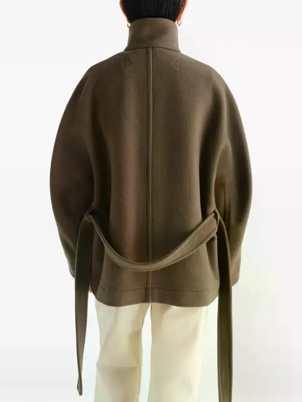 LEMAIRE Short Duffle Coat In Wool
