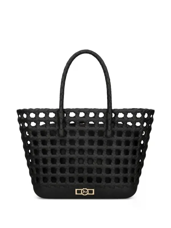 MARC ELLIS Flat Sunset Woven Tote Bag - Black