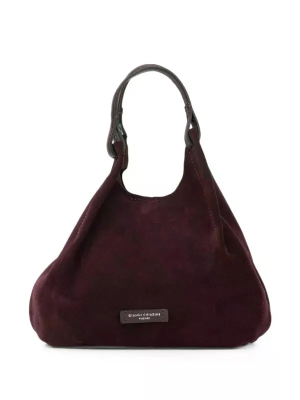 GIANNI CHIARINI Dua Suede Leather Tote Bag - Red