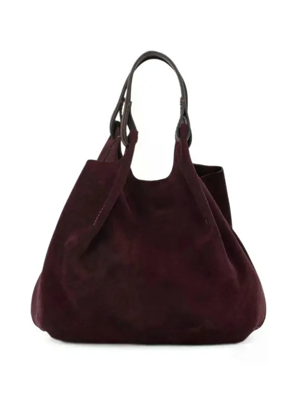 GIANNI CHIARINI Dua Suede Leather Tote Bag