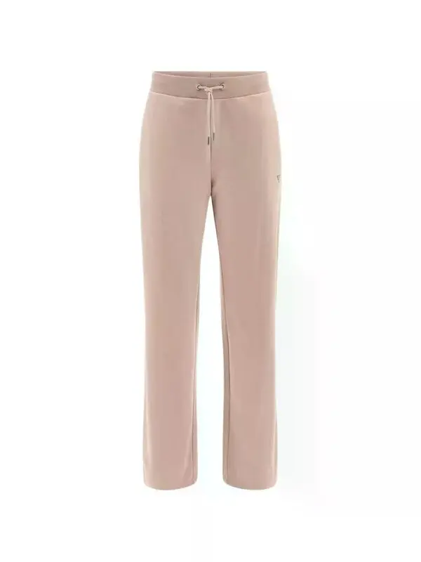 Guess Couture Straight-leg Velvet Track Pants - Pink