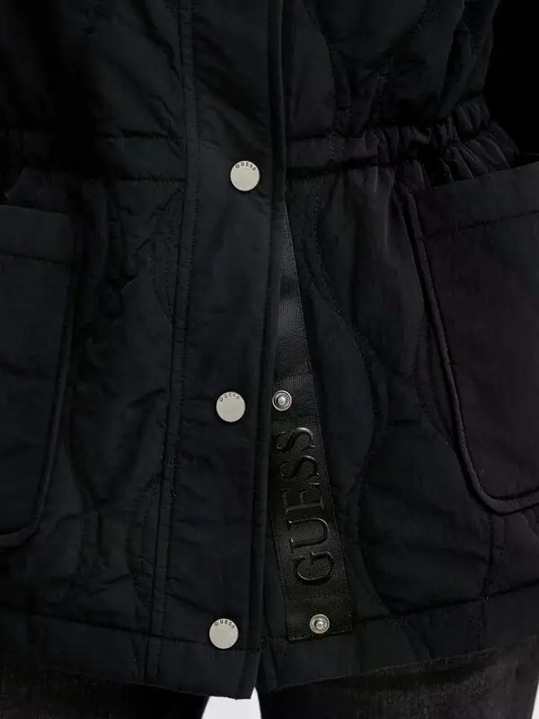 Guess Quilted Drawstring Jacket