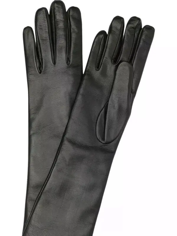 RESTELLI Cashmere-lined Leather Gloves