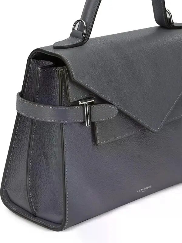 LE TANNEUR Leather Tote Bag - Blue
