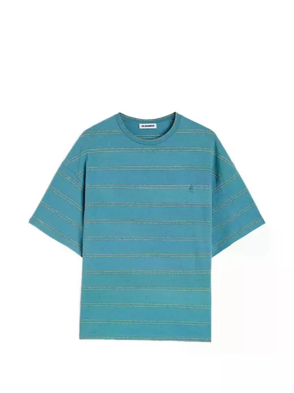 JIL SANDER Striped T-shirt - Blue