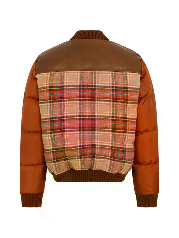 Dsquared2 Cottage Check Wool & Nylon Down Jacket