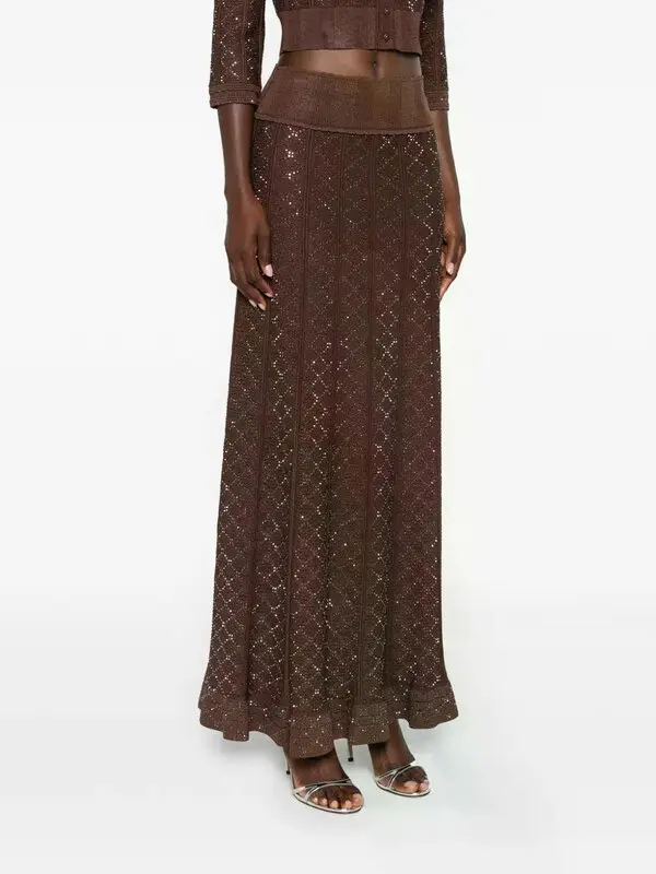 Sandro Elasticated-waistband Maxi Skirt