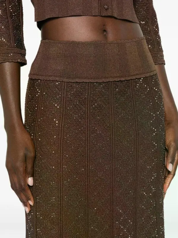 Sandro Elasticated-waistband Maxi Skirt