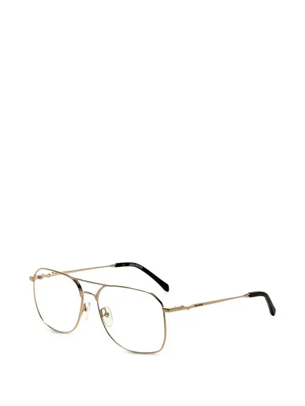 Zadig&Voltaire Geometric-frame Glasses - Gold