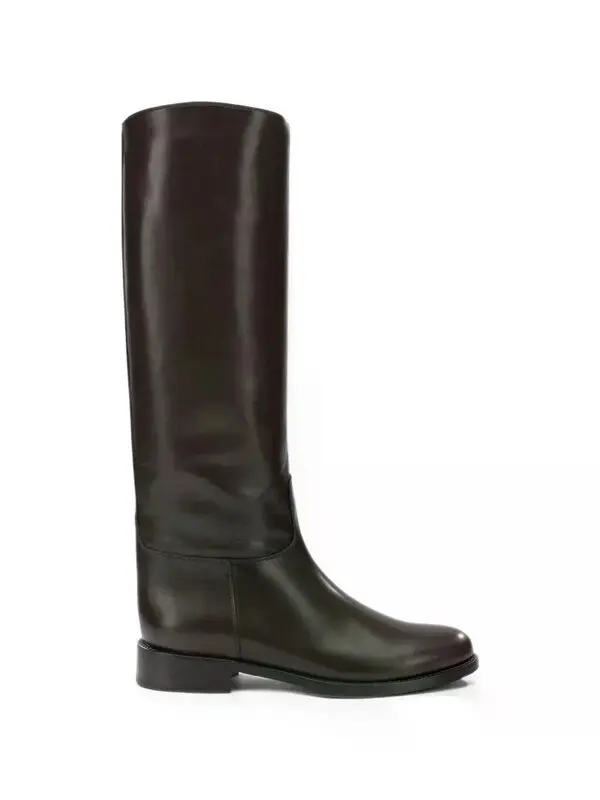 MARETTO Knee-high Leather Boots - Brown