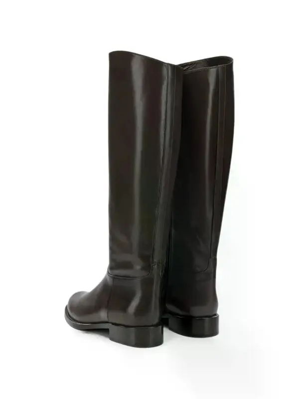 MARETTO Knee-high Leather Boots - Brown